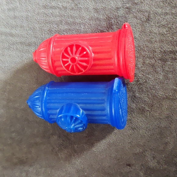 Source Unknown | Other | Vintage 98 Blue And Red Fire Plug Hydrant ...